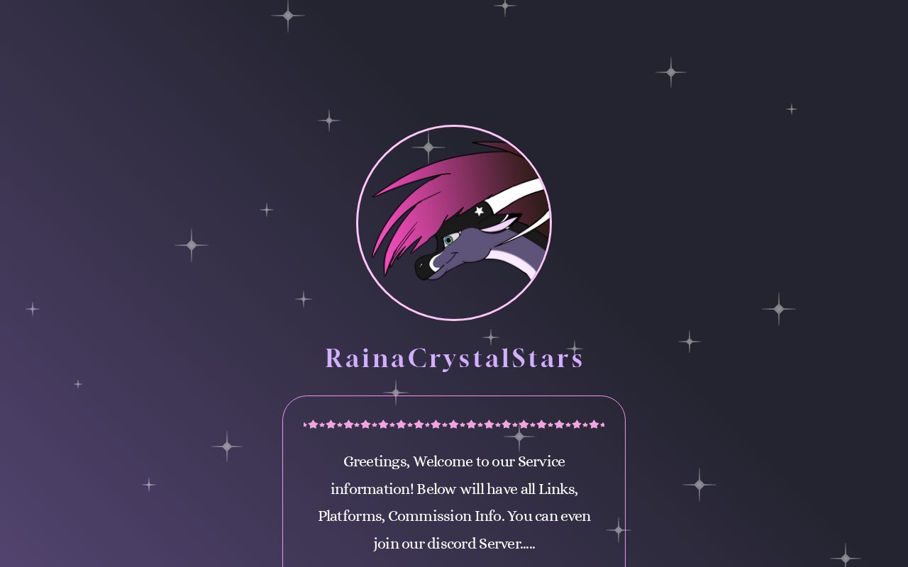 Raina's Service Info